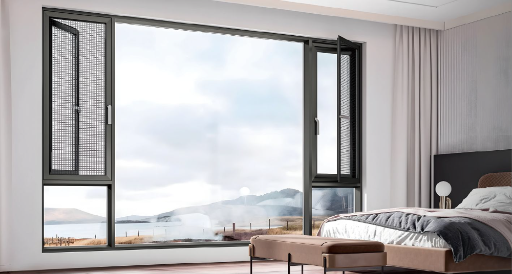 Customized Aluminium Casement And Picture Window Combination 120 – hsmc